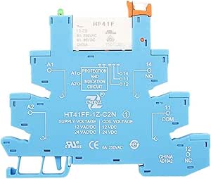 Amazon.com: HF41F 12V 24V Integrated PCB Mount Power Relay with Relay ...