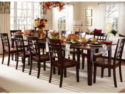 Amazon.com - A-America Bundle-87 Bristol Point Dining Table (11 Pieces ...