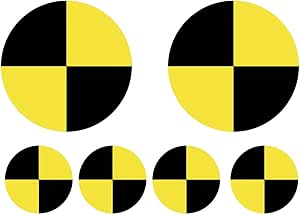 Amazon.com - Reflective Crash Test Dummy Sticker 6 Pack Sticker