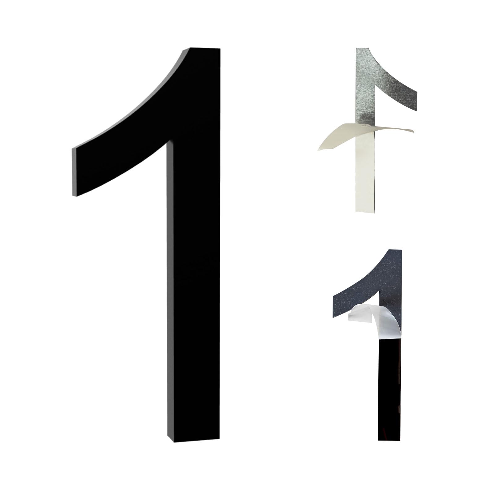 Amazon.com: 5 Inch House Numbers Self-adhesive Acrylic Modern House ...