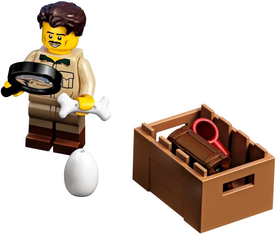 Amazon.com: LEGO Ideas Minifigure - Paleontologist (with Crate, Egg ...