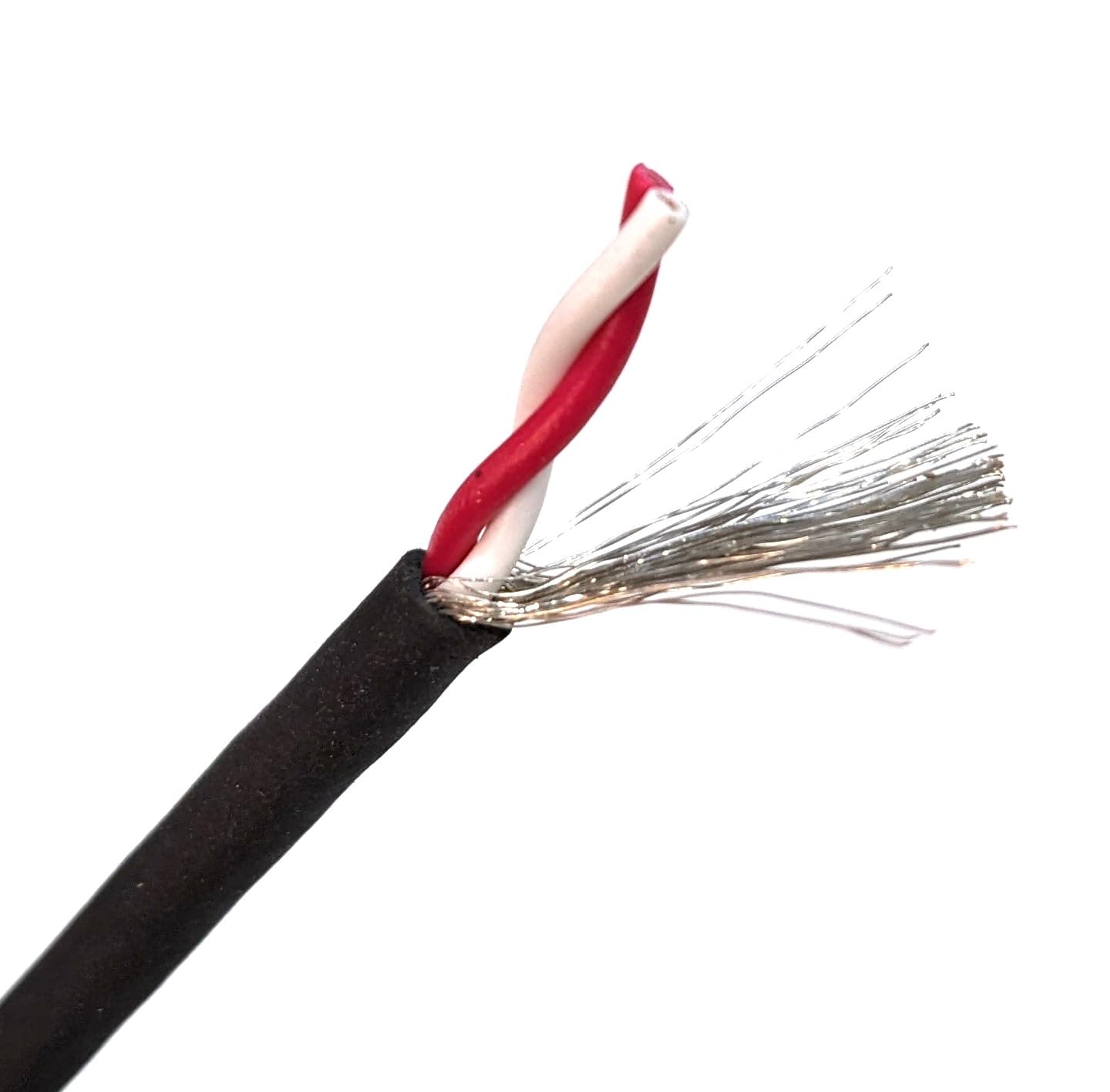 Amazon.co.jp: 九州電気オリジナル 0.3sq×2芯ツイスト横巻シールド線 4φ黒 【1m単位の切断販売】 : 産業・研究開発用品