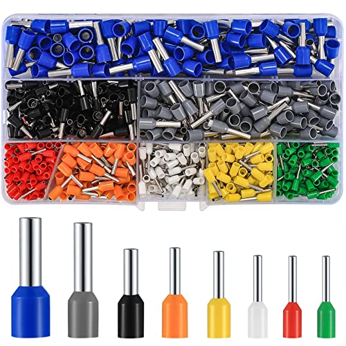 woshilaoDS 800 Pcs Wire Ferrules, AWG 20-10 Wire End Ferrules Terminals ...