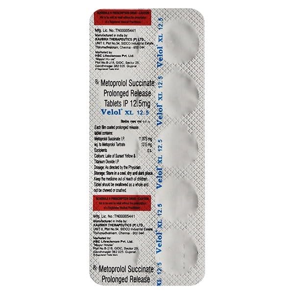 Velol XL 12.5 - Strip of 10 Tablets : Amazon.in: Health & Personal Care