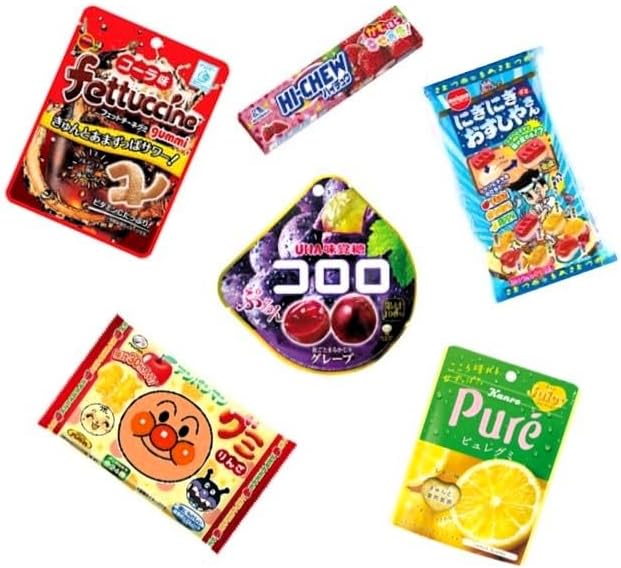 Amazon.com : Konbini Japan - Full Bag Gummy Candy - Japanese Sweets ...