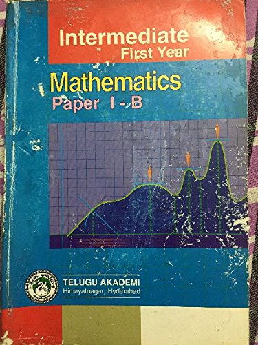 Intermediate first year Mathematics paper 1-B by telugu akademi ...