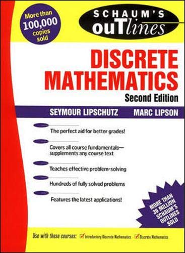 Buy Schaum's Outline of Discrete Mathematics (Schaum's Outlines) Book ...