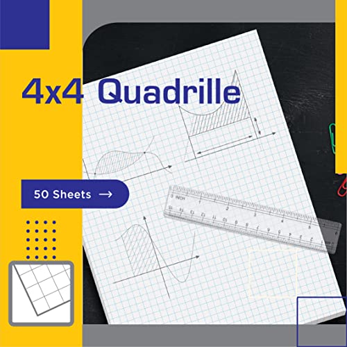 Snapklik.com : Graph Paper Pad, 8.5 X 11, 50 Sheets, Double Sided ...
