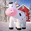 Amazon.com: 6.5FT Cow Inflatables Christmas Spring, Farm Ranch Blow up ...