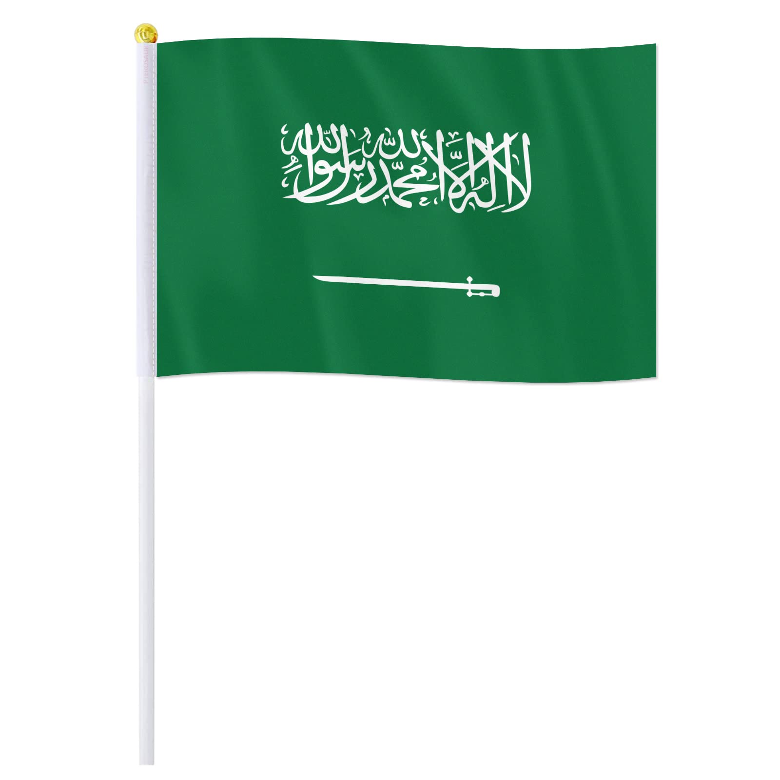 Pterosaur 50 Pack Hand Held Saudi Arabia Small Flag 5 | Desertcart INDIA