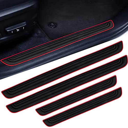 SINGARO Car Door Threshold Protection, 4PCS Door Edge Step Dust Shield ...