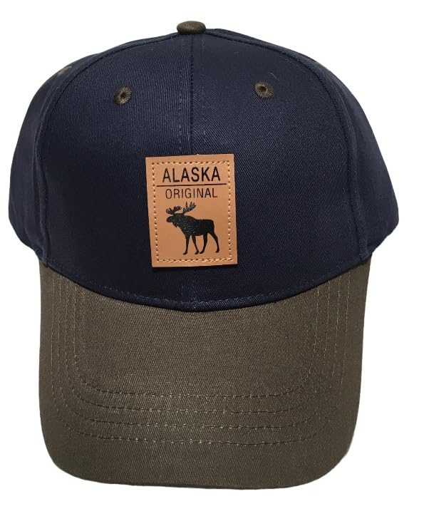 Buy Robin Ruth Quality Ball Cap Hat Alaska Navy Chocolate Brown Moose ...