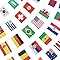 Amazon.com : Anley 184Ft 200 Countries String Flag - International ...