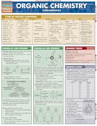 Organic Chemistry Fundamentals: QuickStudy Laminated Reference Guide : Jackson PhD, Mark: Amazon ...