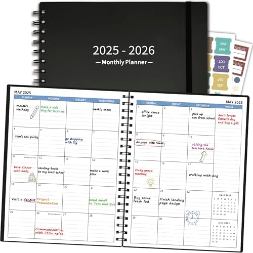 Amazon.com : Academic Planner 2025-2026 (7.4'' x 9.6''), 18 Months ...