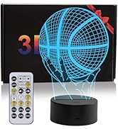 Amazon.com: Basketball Night Light, 3D LED Night Lamp for Boys - Basket ...