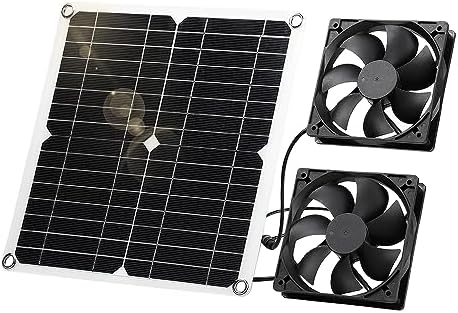 Amazon.com: SUNYIMA Solar Panel Fan Kit, 12W Weatherproof with DC Fan ...