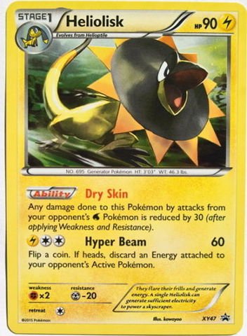 Pokemon Heliolisk Card