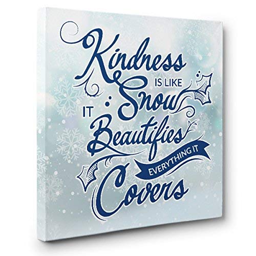 Amazon.com: Kindness is like Snow CANVAS Wall Art : Handmade Products