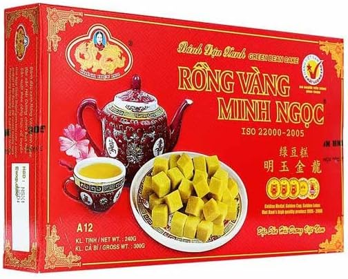 Amazon.co.jp: RONG VANG MINH NGOC ベトナム緑豆菓子 3箱セット : 食品・飲料・お酒