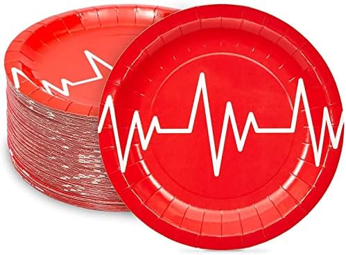 Amazon.com: Sparkle and Bash 80 Pack Nurse Paper Plates for Nursing ...