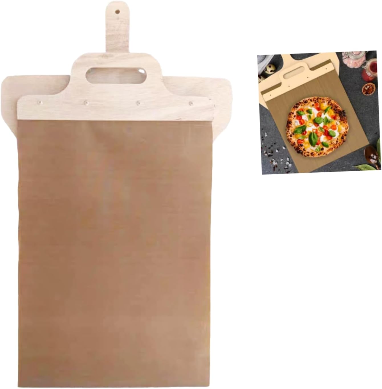 Amazon.com: Voipter Sliding Pizza Peel Wood Non-Stick Sliding Pizza ...