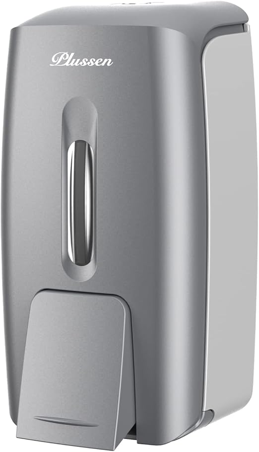 Amazon.com: PLUSSEN Soap Dispenser Wall Mount Adhesive Commercial Soap ...