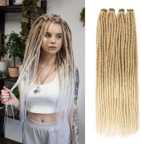 Amazon.com : Dreadlock Extensions 24inch Single Ended Hippie Dreads ...
