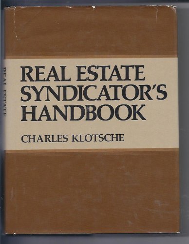 Amazon.com: Real Estate Syndicator's Handbook: 9780137664528: Klotsche ...