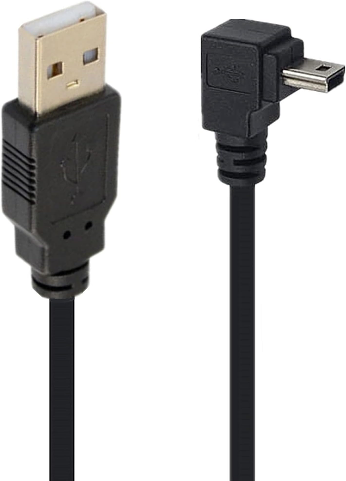 Amazon.com: StarTech.com 1m Mini USB Cable Cord - A to Up Angle Mini B ...