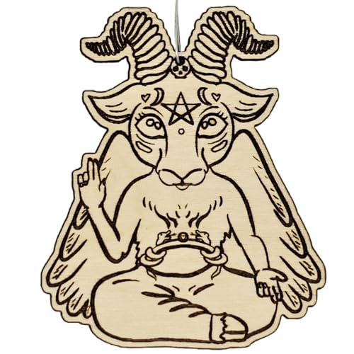 Amazon.com: Cute Baphomet Wood Christmas Ornament : Handmade Products