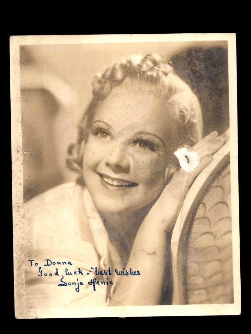 Sonja Henie PSA DNA Coa Signed 8x10 Photo Autograph - Autographed ...