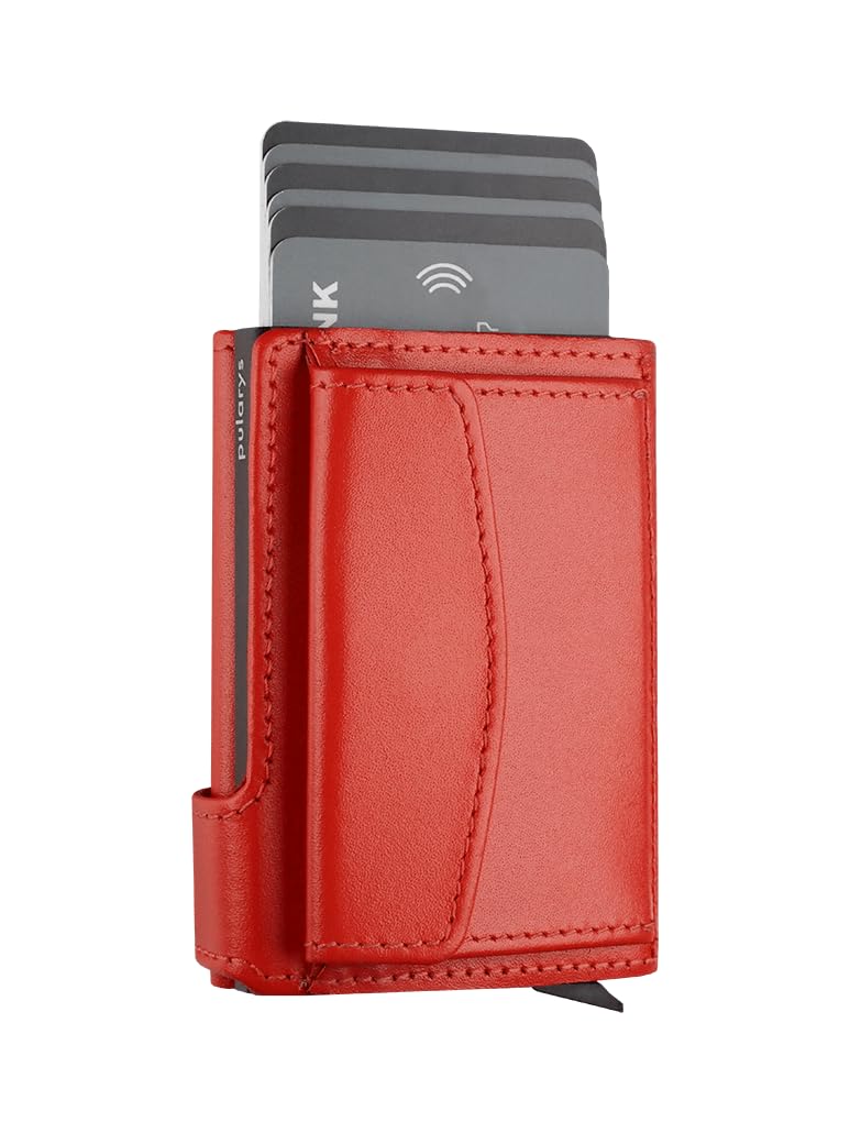 Amazon.com: pularys Mini Wallet LONDON - Credit Card Holder Made of ...