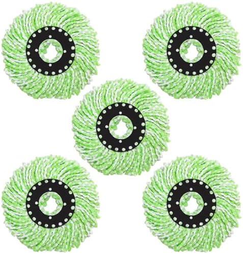 Têtes Microfibre Balai Rond Têtes Mop Tête de Vadrouille Rechange Tête ...
