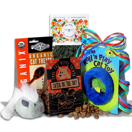 Amazon.com: Cat Lover's Gift Basket Stack/Pampered Cat Gift Basket ...