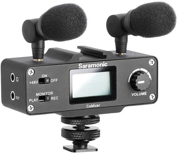 Amazon.com : Saramonic CaMixer Microphone Kit with Dual Stereo ...