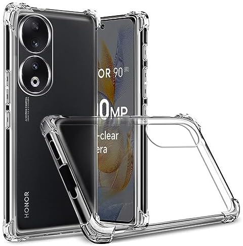 gueche Case for Honor 90, Crystal Clear Shockproof Phone Cover, Soft ...