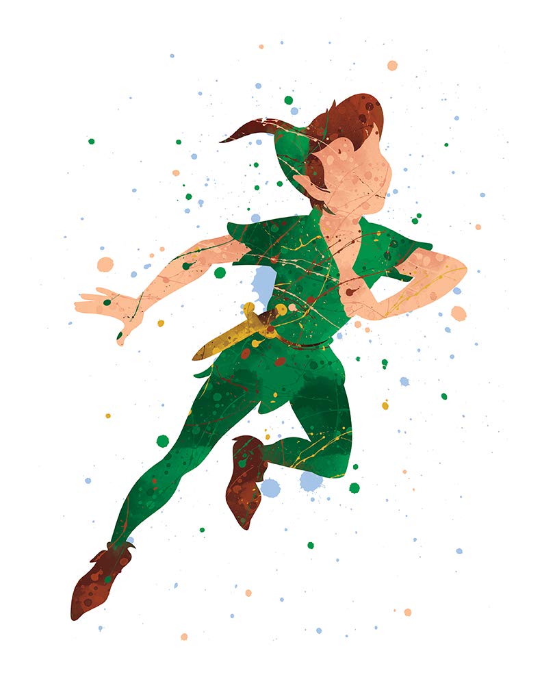 Peter Pan Poster Minimalista Hook Peter Pan Minimal Movie Illustrated