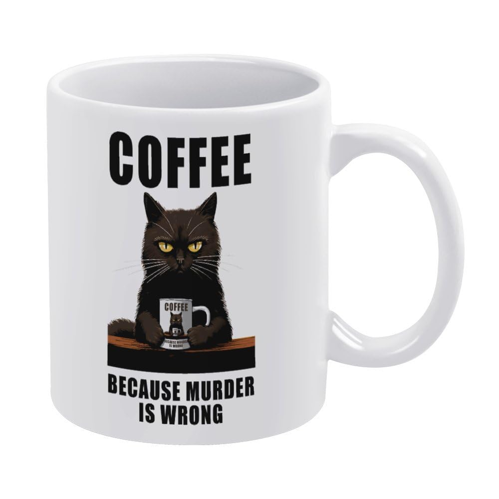 Amazon.com | Lbanasd Funny Coffee Mug Adult Humor -Coffee Because ...
