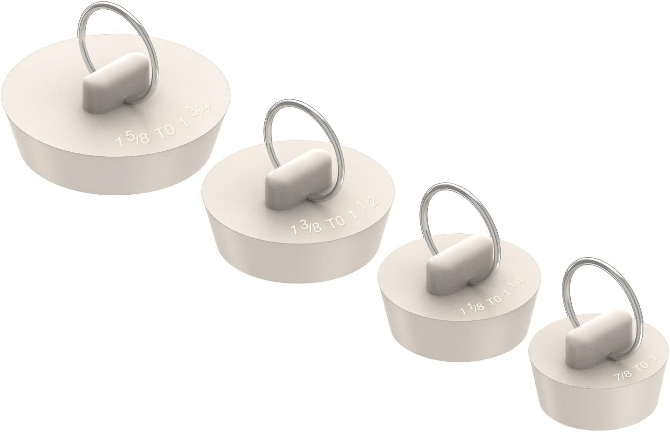 Danco 35974B 1-Inch Rubber Drain Stopper, White, 1 per Bag - Bathroom ...