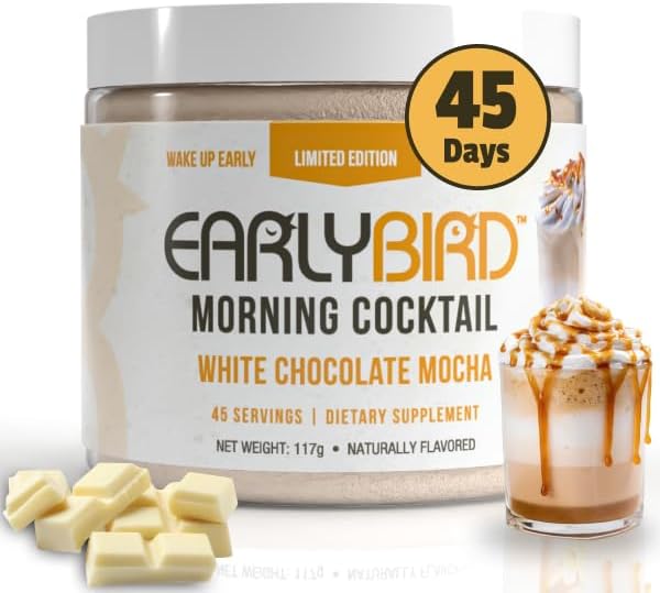Amazon.com : EarlyBird Energy Drink Powder, Morning Cocktail White ...