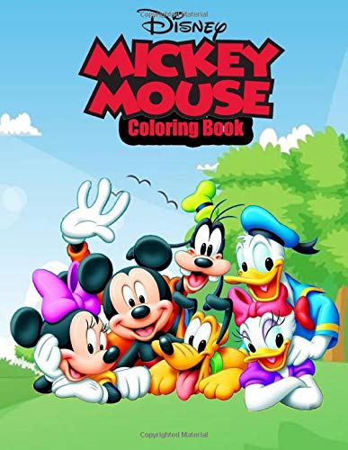 Disney Mickey Mouse Coloring Book: Great Coloring Book for Kids and ...