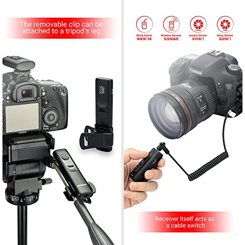 Snapklik.com : PROfezzion 164 Wireless Shutter Release Remote Control For Canon EOS R5 R3 5D ...