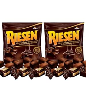 Amazon.com : Riesen Chewy European Chocolate Covered Caramel Candies By ...