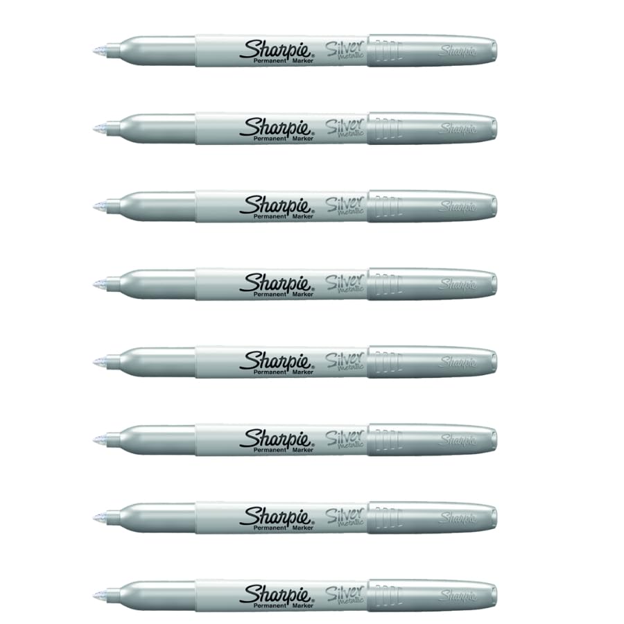 Sharpie Metallic Permanent Markers |Silver | Fine Point | 8 Count ...