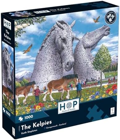 The House of Puzzles | The Kelpies 1000 Piece Jigsaw Puzzle | Animals ...