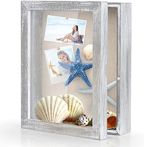 Amazon.com - Shadow Box Rustic Picture Frame 16x20 Natural Wood Display ...
