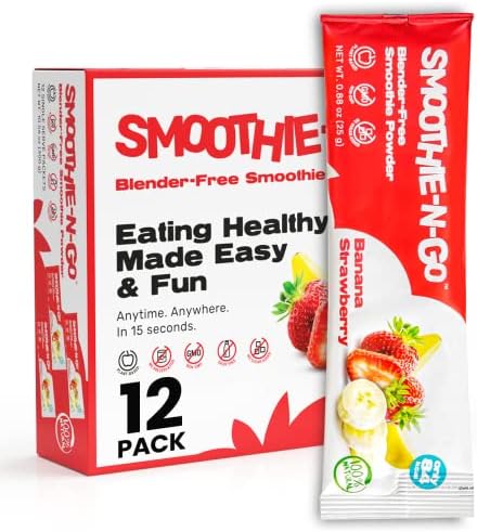 Amazon.com : Smoothie-N-Go Blender-Free Smoothie Mix Powder, 12 Single ...