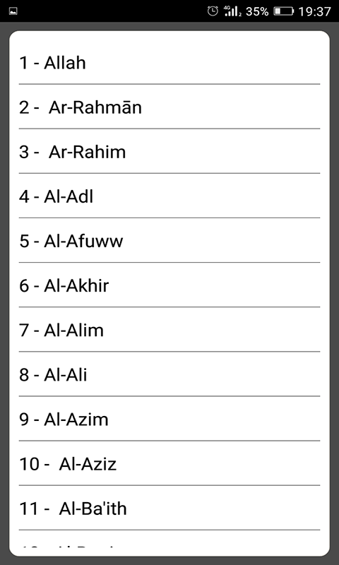 99 Names of Allah Asma-ul Husna - Application sur Amazon Appstore