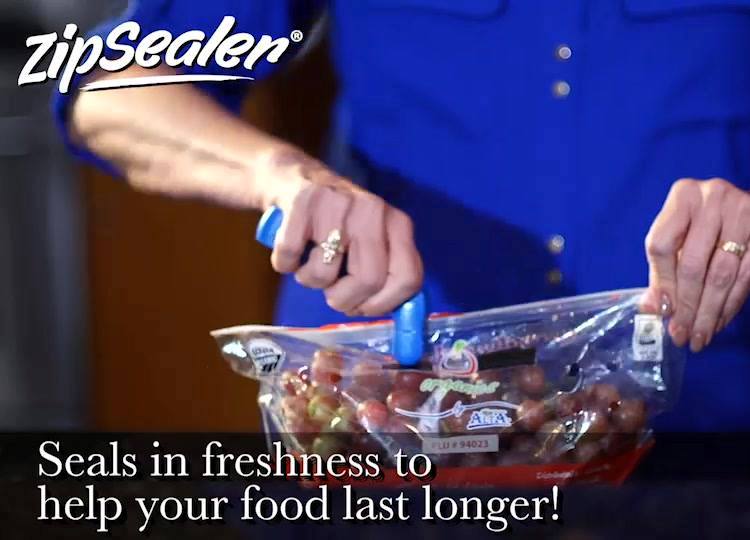 Watch ZipSealer- The Original Zipper Lock Bag Sealer. Patented on ...